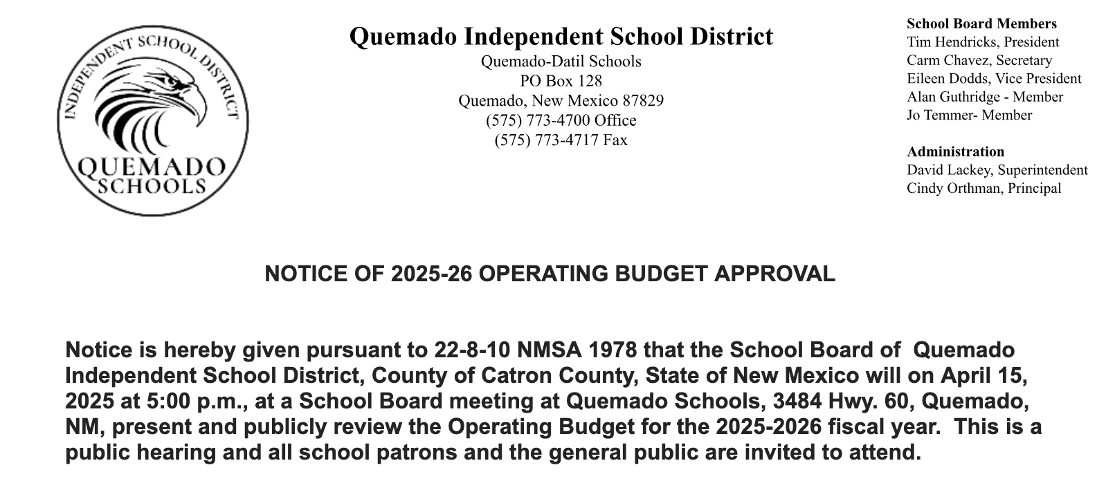 Home - Quemado Independent Schools