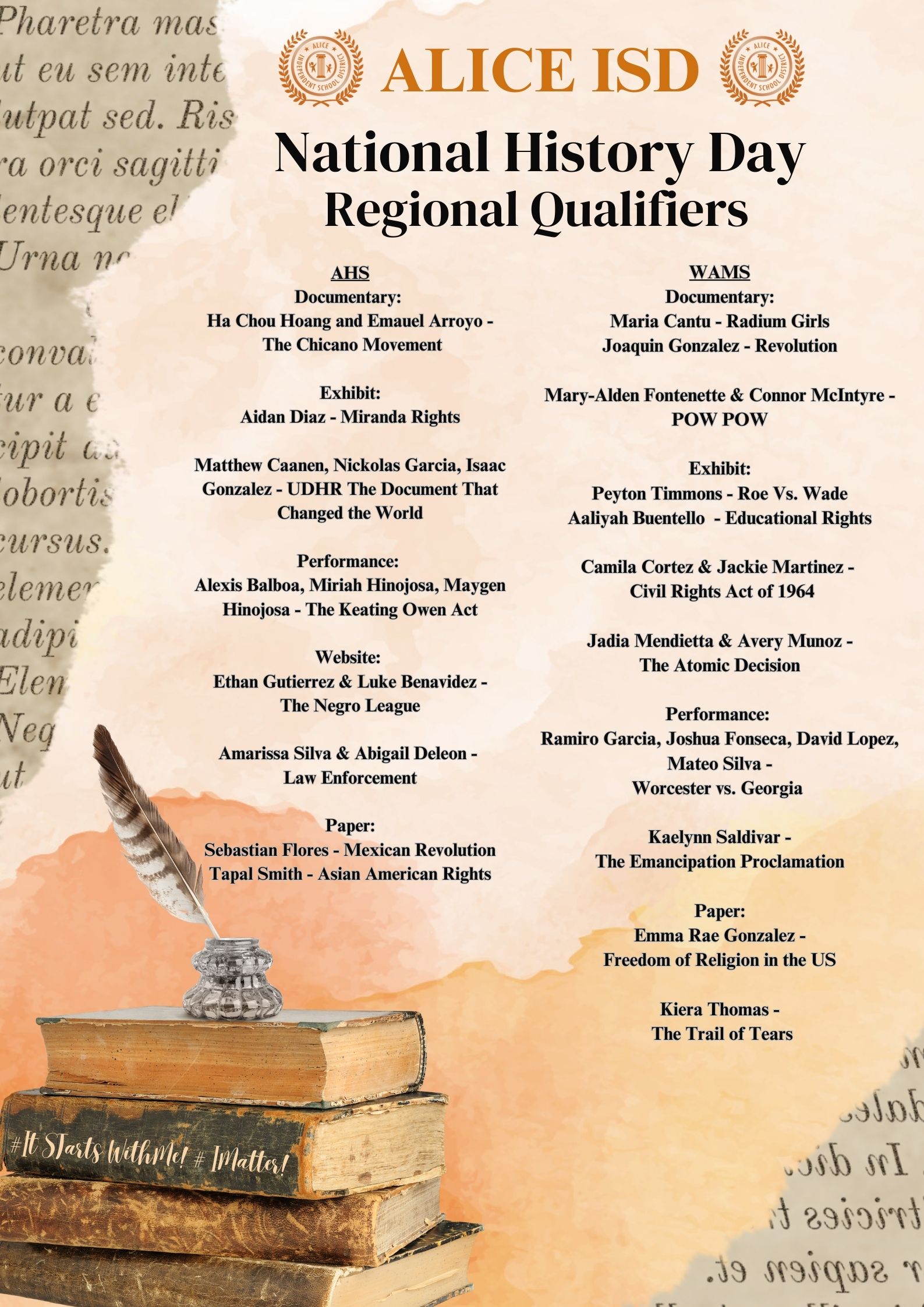 National History Day - Alice Independent School District