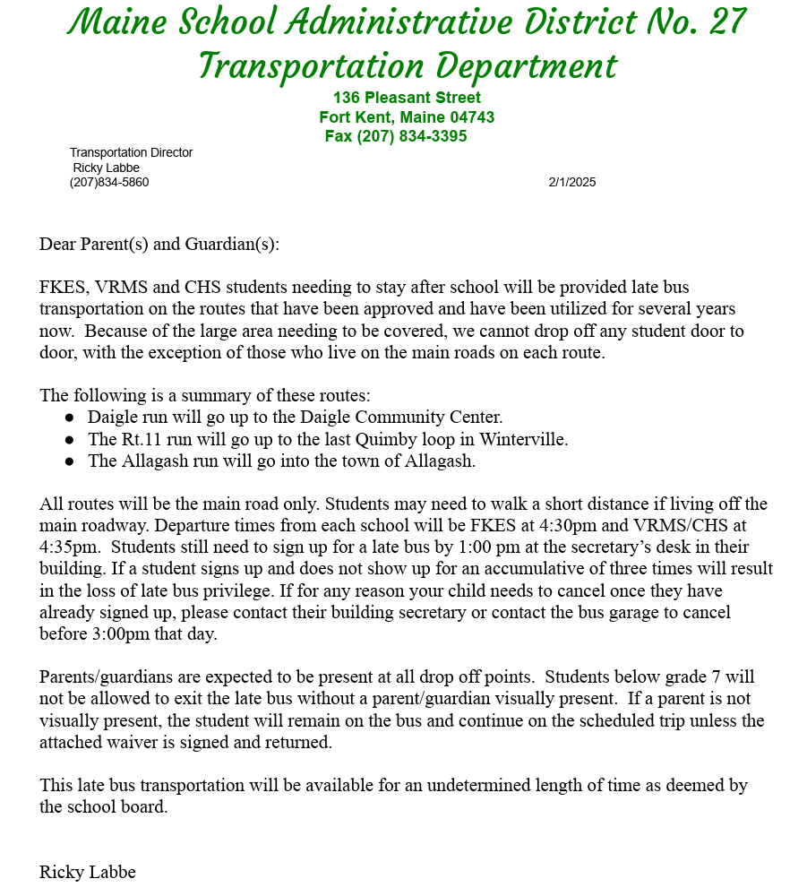 Maine School Administrative District #27 - Maine School Administrative ...