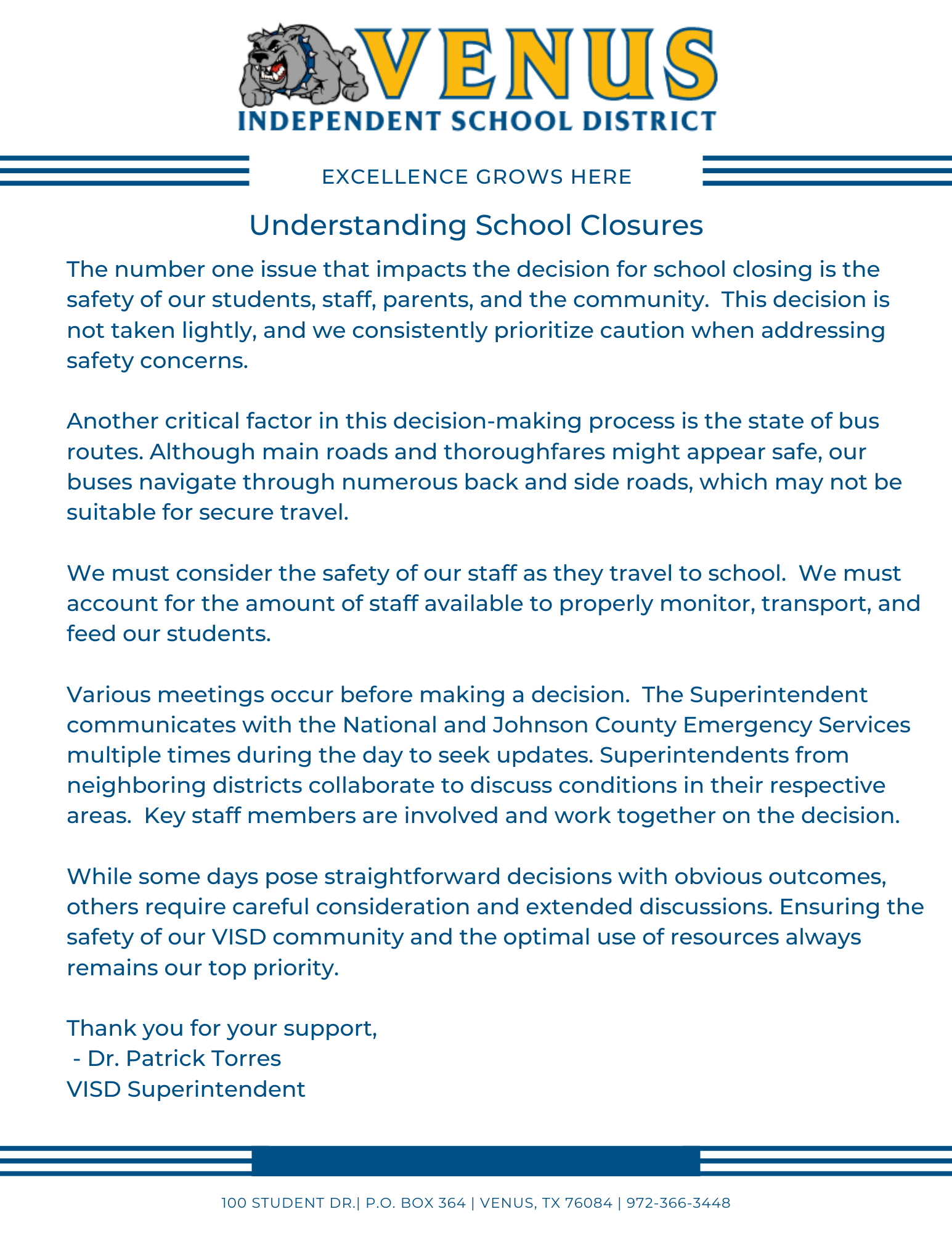 Home - Venus Independent School District