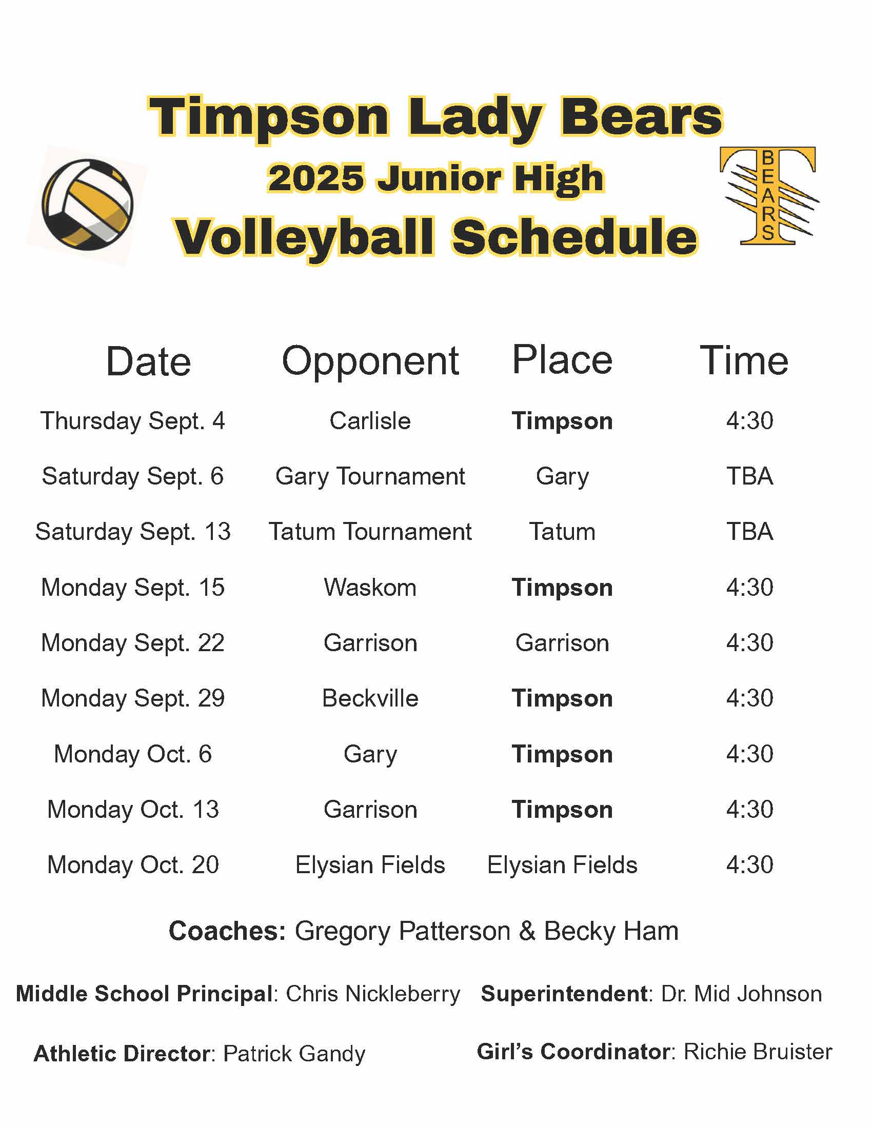 Athletics - Timpson Independent School District
