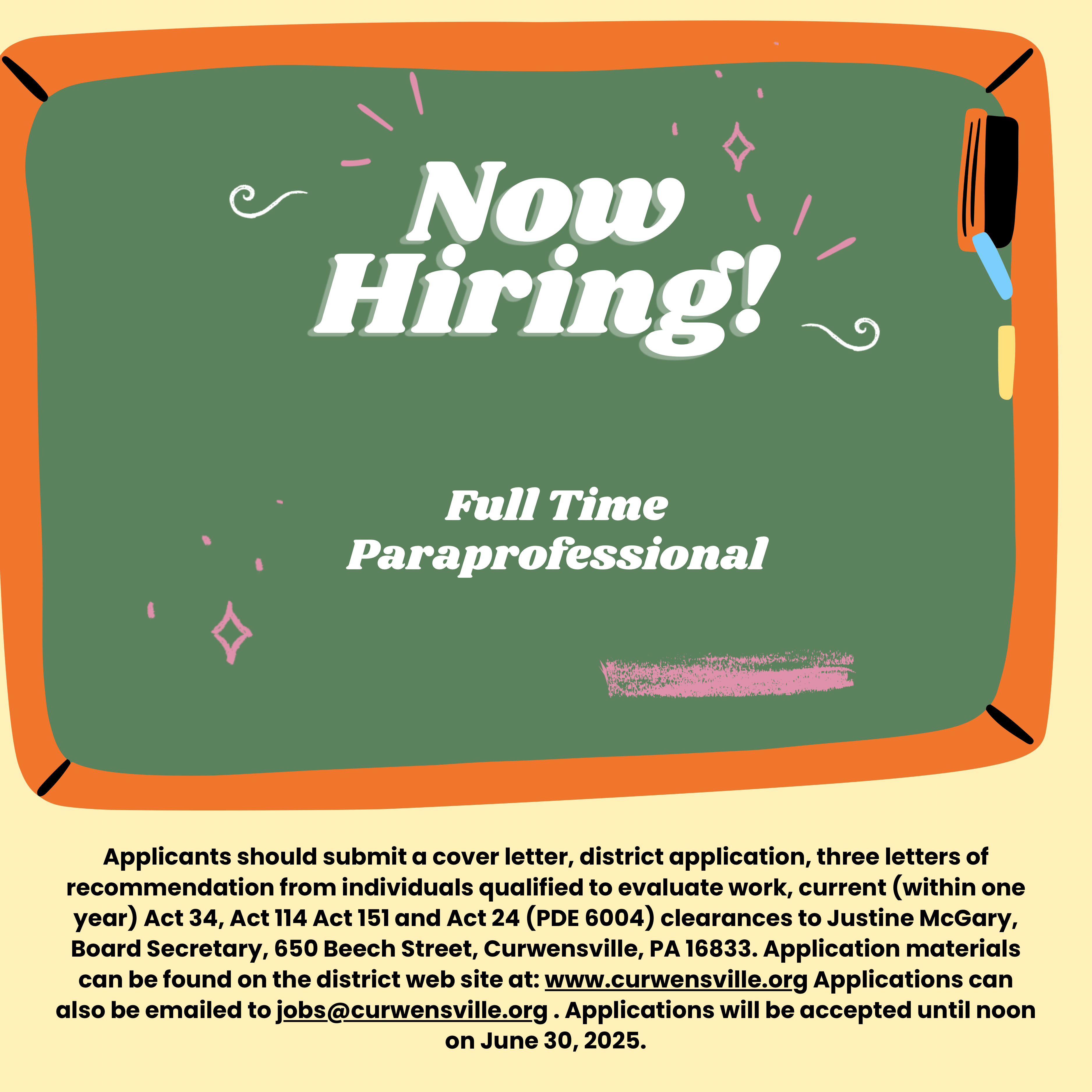 EMPLOYMENT - Curwensville Area School District