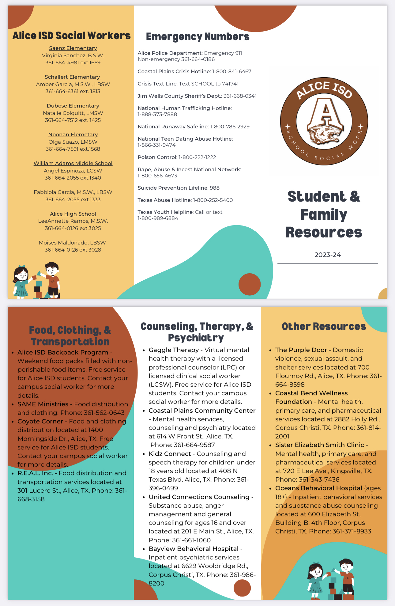 Social Worker - Saenz Elementary