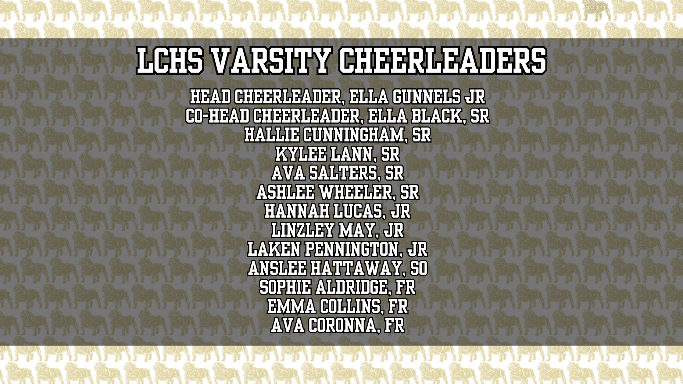 Bulldog Cheerleaders - Lamar County School District