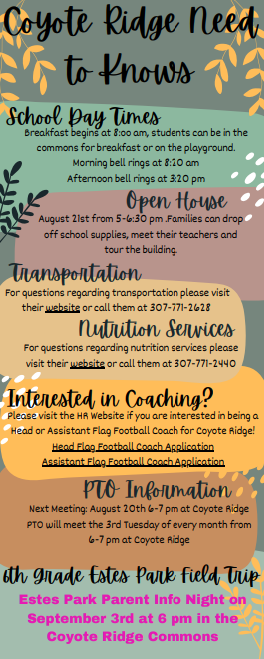 Home - Coyote Ridge Elementary